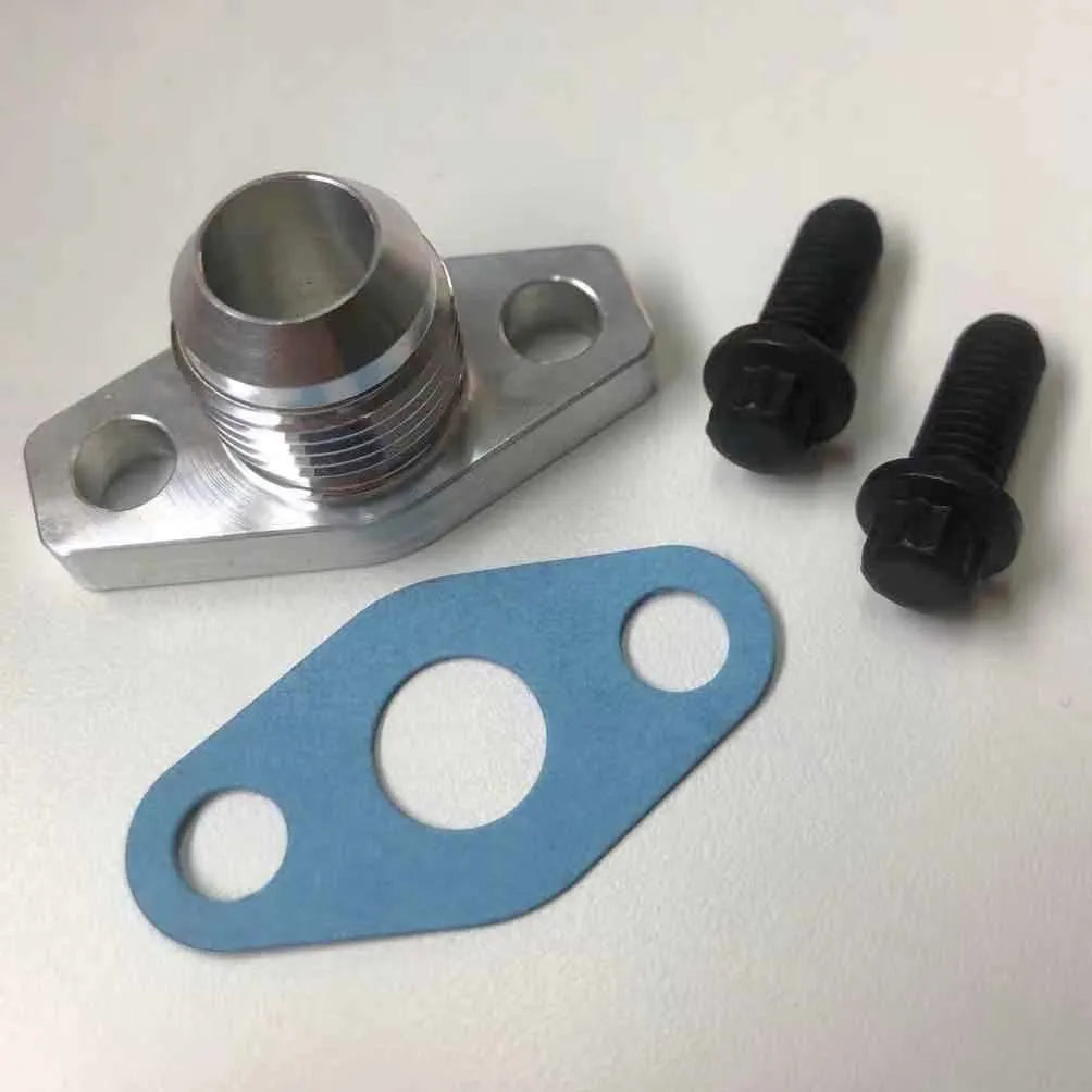 PSR Oil Drain Flange Kits for Small Frame Turbos – Empire Performance