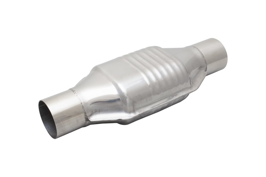 2.5" Inch Oval Metallic Hi-Flow Racing Catalytic Converter (100 Cell ...