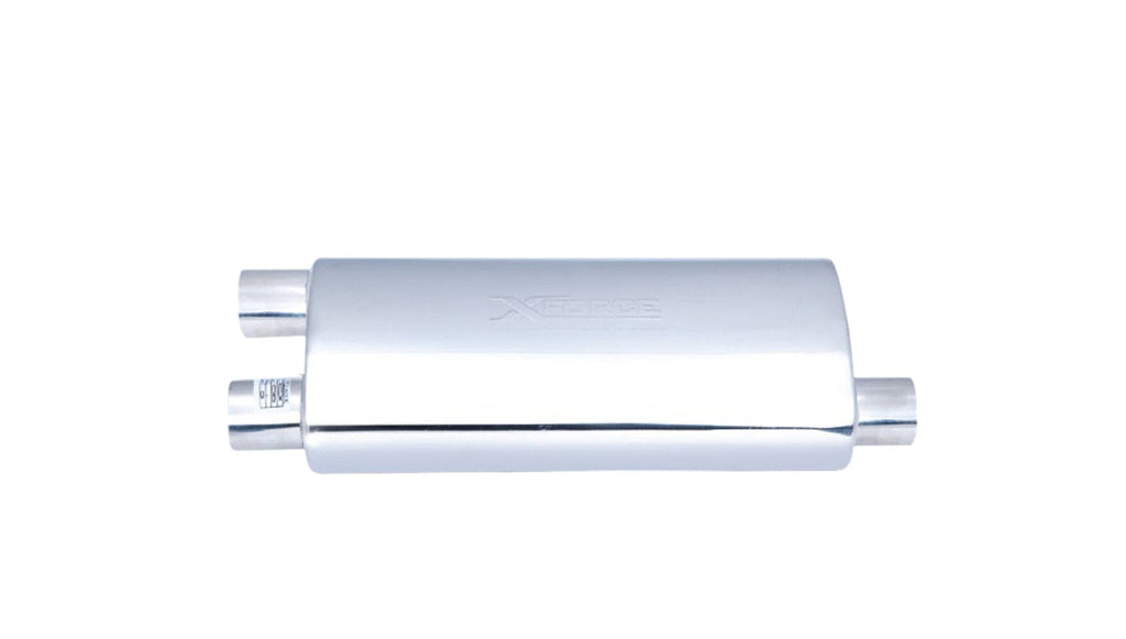 Single 2.5Inch Side Inlet Dual 2Inch Side Outlet East West Muffler XFO ...