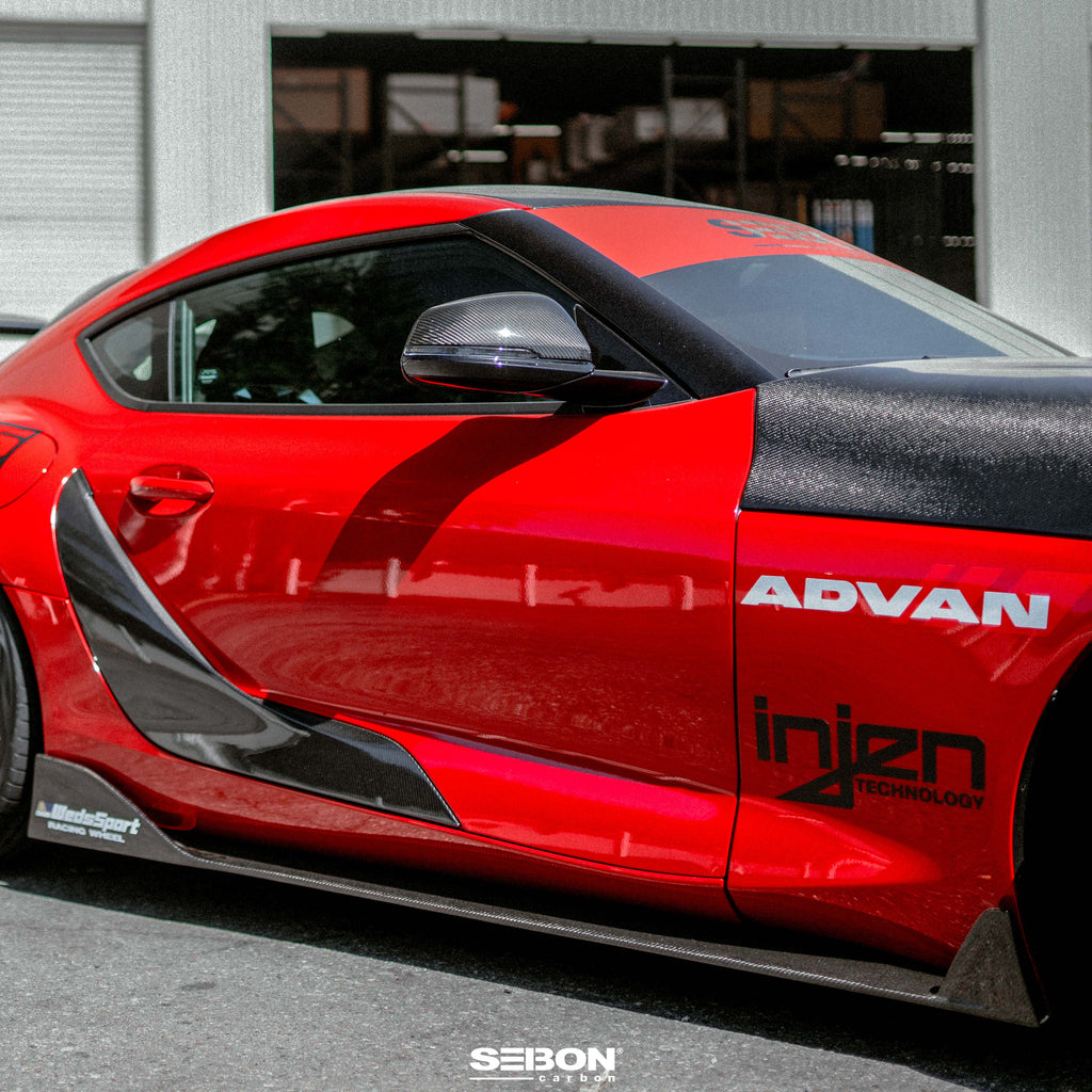 Toyota Supra (2020-UP) A90 Seibon Carbon Fibre Mirror Caps Pair ...