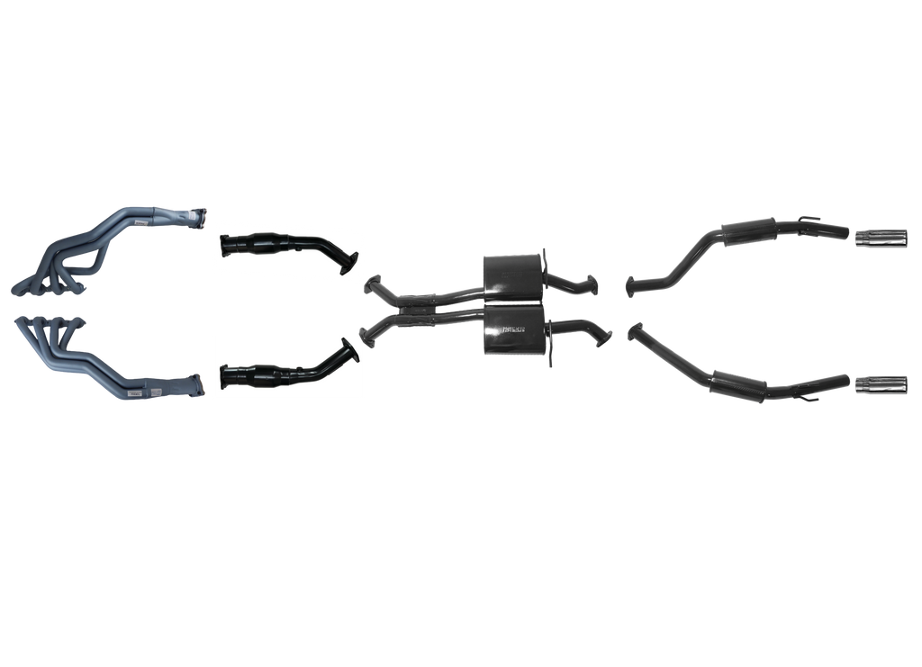 Holden Monaro (2001-2005) V2- Single Outlet 1 3/4" Tuned Headers 2 1/2 ...