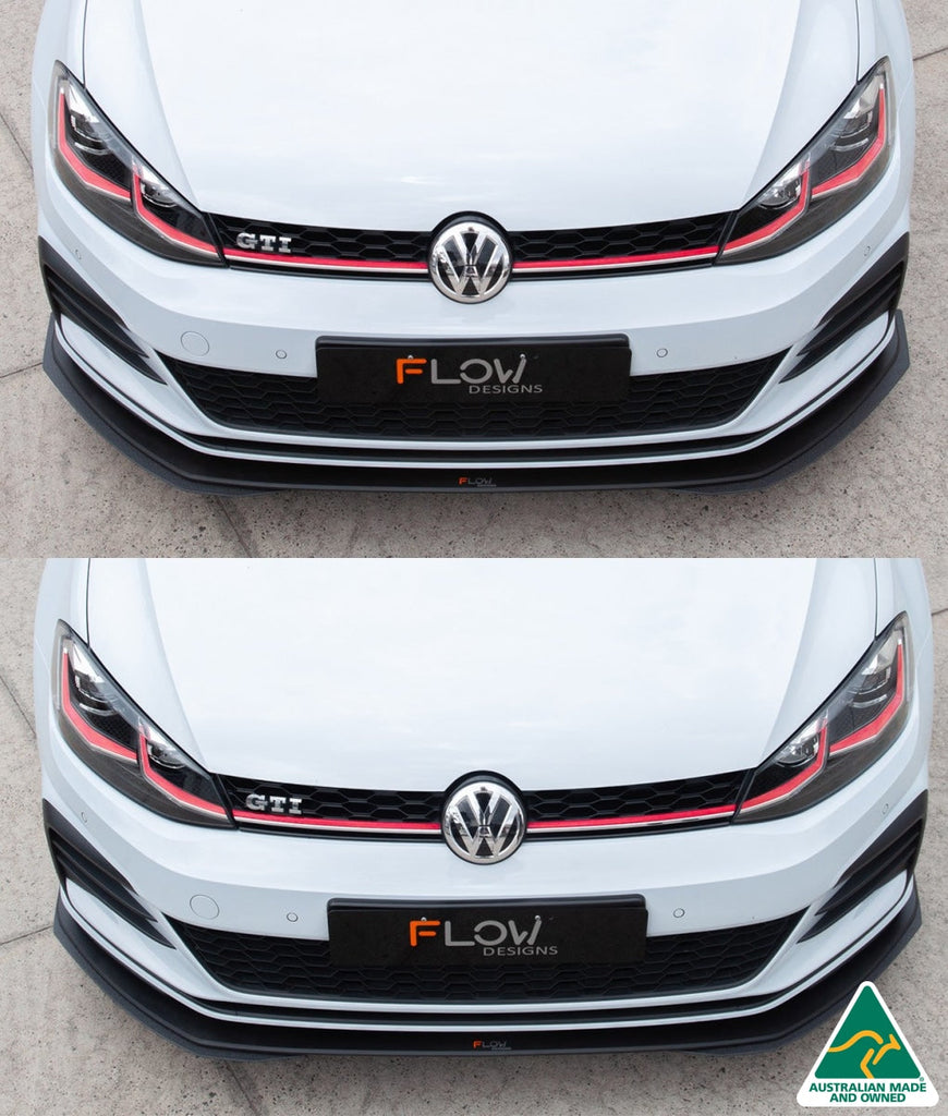 Volkswagen Golf (2012-2020) GTI Front Lip Splitter Extensions (Pair ...