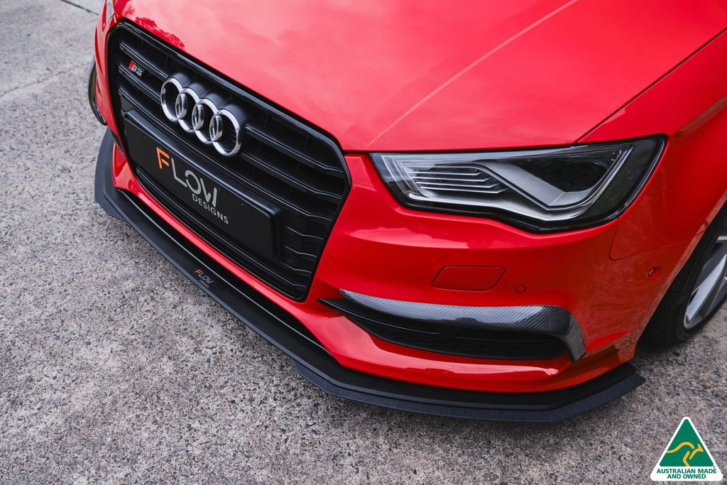 Audi S3 (2013-2020) 8V Sedan PFL Front Lip Splitter Extensions (Pair ...