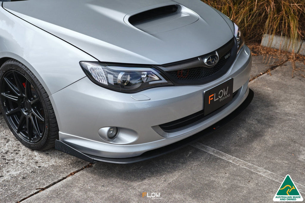 Subaru WRX (2008-2015) /RS G3 Sedan PFL Front Lip Splitter Winglets (P ...