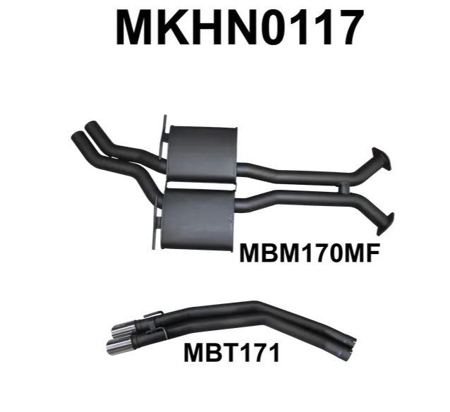 Holden Commodore (1997-2007) VT-VZ V8 SEDAN 2.5" Dual System Manta Exh ...