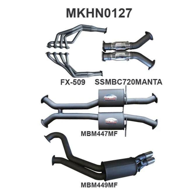 Holden Commodore (1997-2007) VT-VZ V8 3" Sedan Dual System Manta Exhau ...