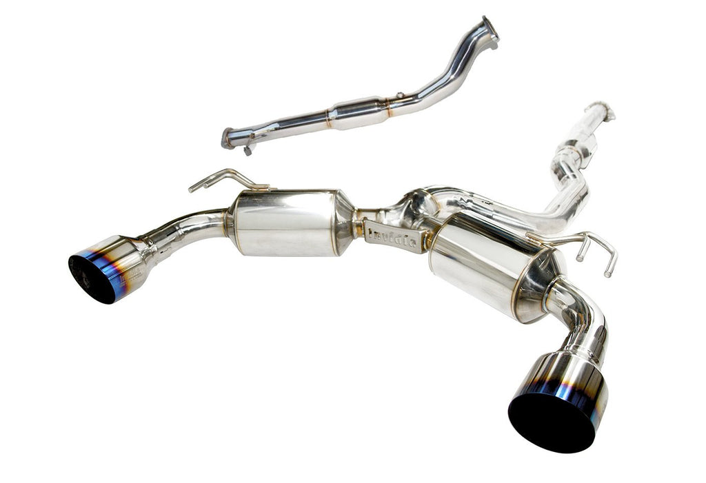 Mitsubishi EVO X (2007-2016) Invidia Dual N1 O2 Back Exhaust w/Ti Stra ...