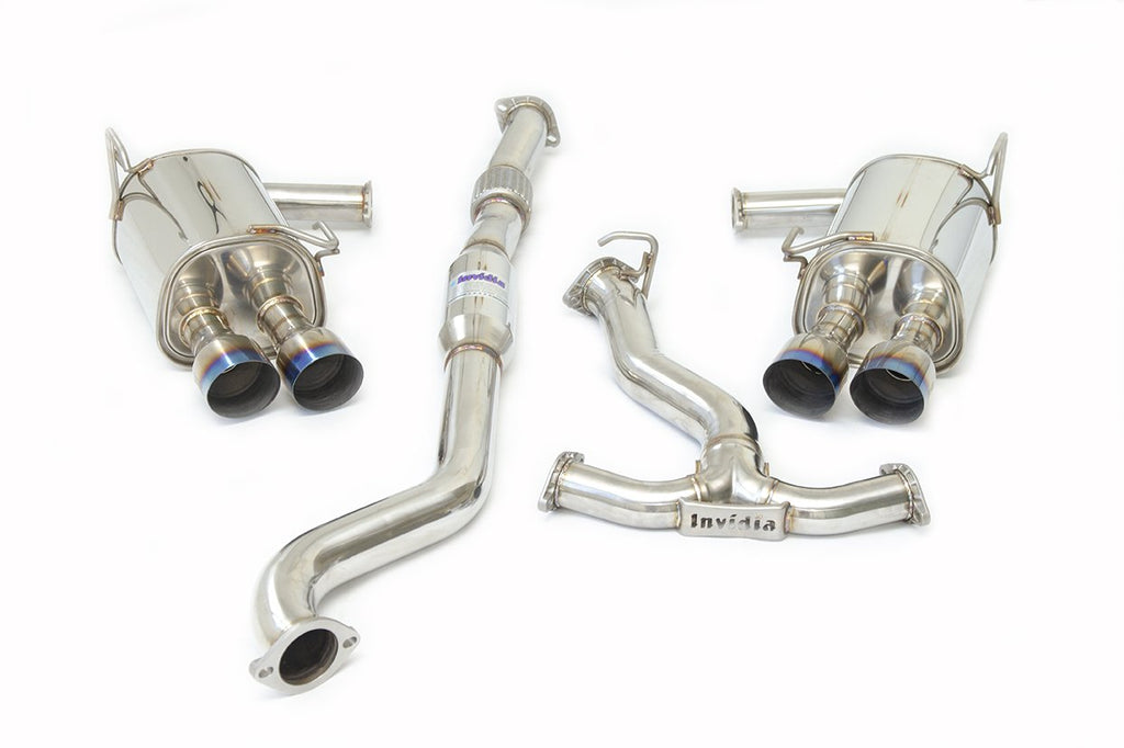 Subaru WRX (2011-2014) Invidia Q300 Turbo Back Exhaust w/Ti Straight C ...